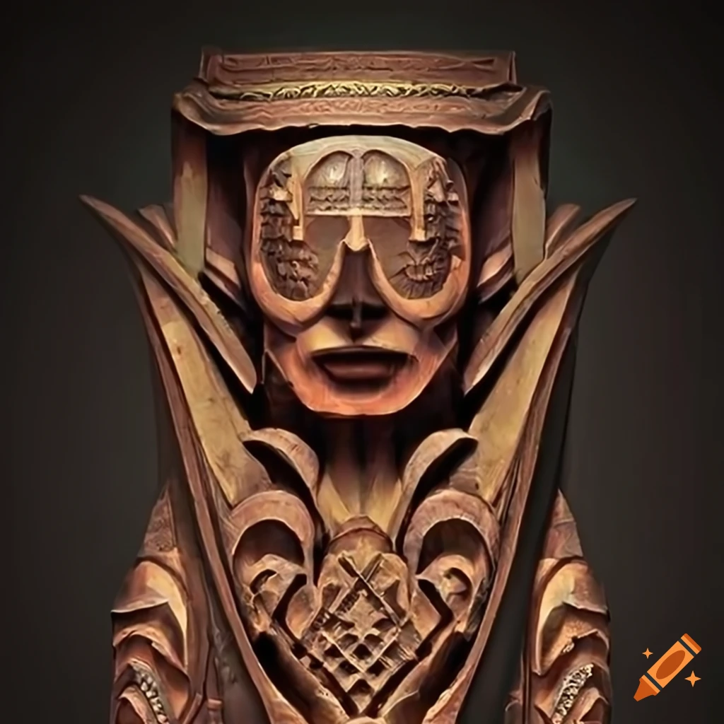 'architectural stave carving' inspired artwork with stunning details