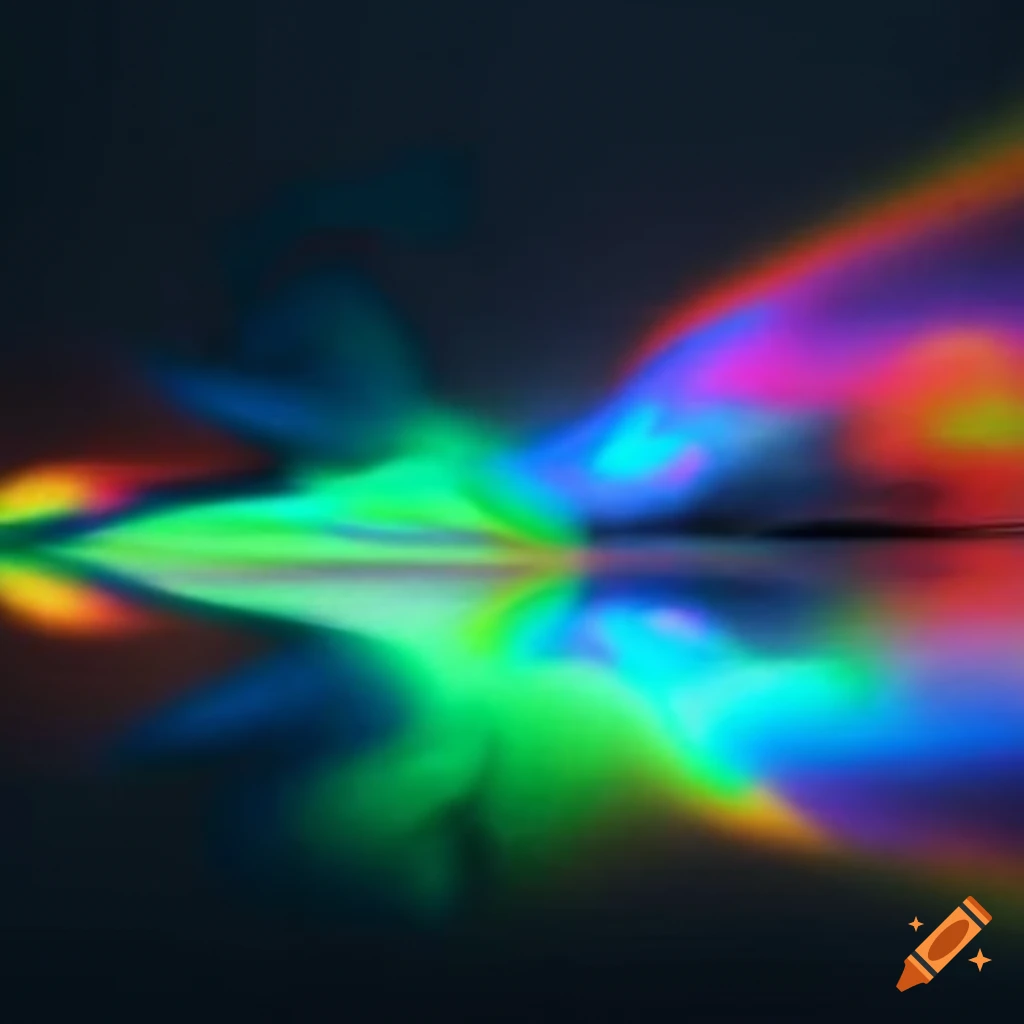 Stunning stained glass window with refracting rainbow colors on Craiyon