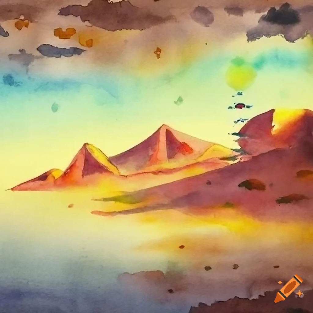 Upgraded desert pyramid on Craiyon