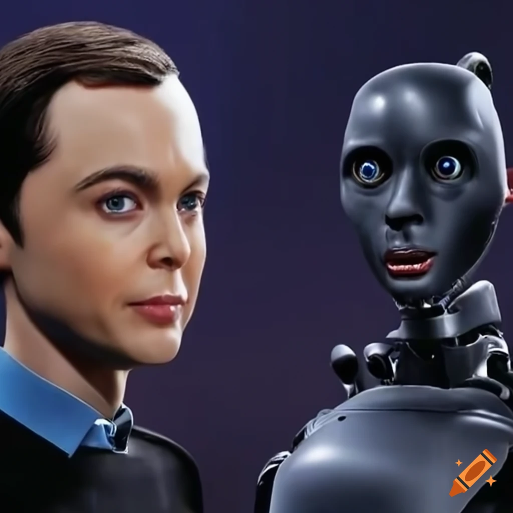 Sheldon cooper transformed into an ai robot