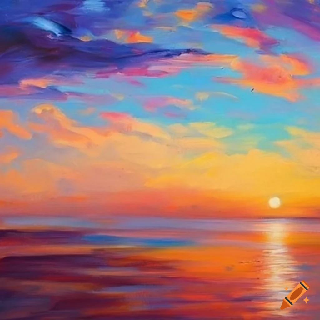 Oil Painting Of A Beautiful Horizon On Craiyon oil-painting-of-a-beautiful-horizon-on-craiyon