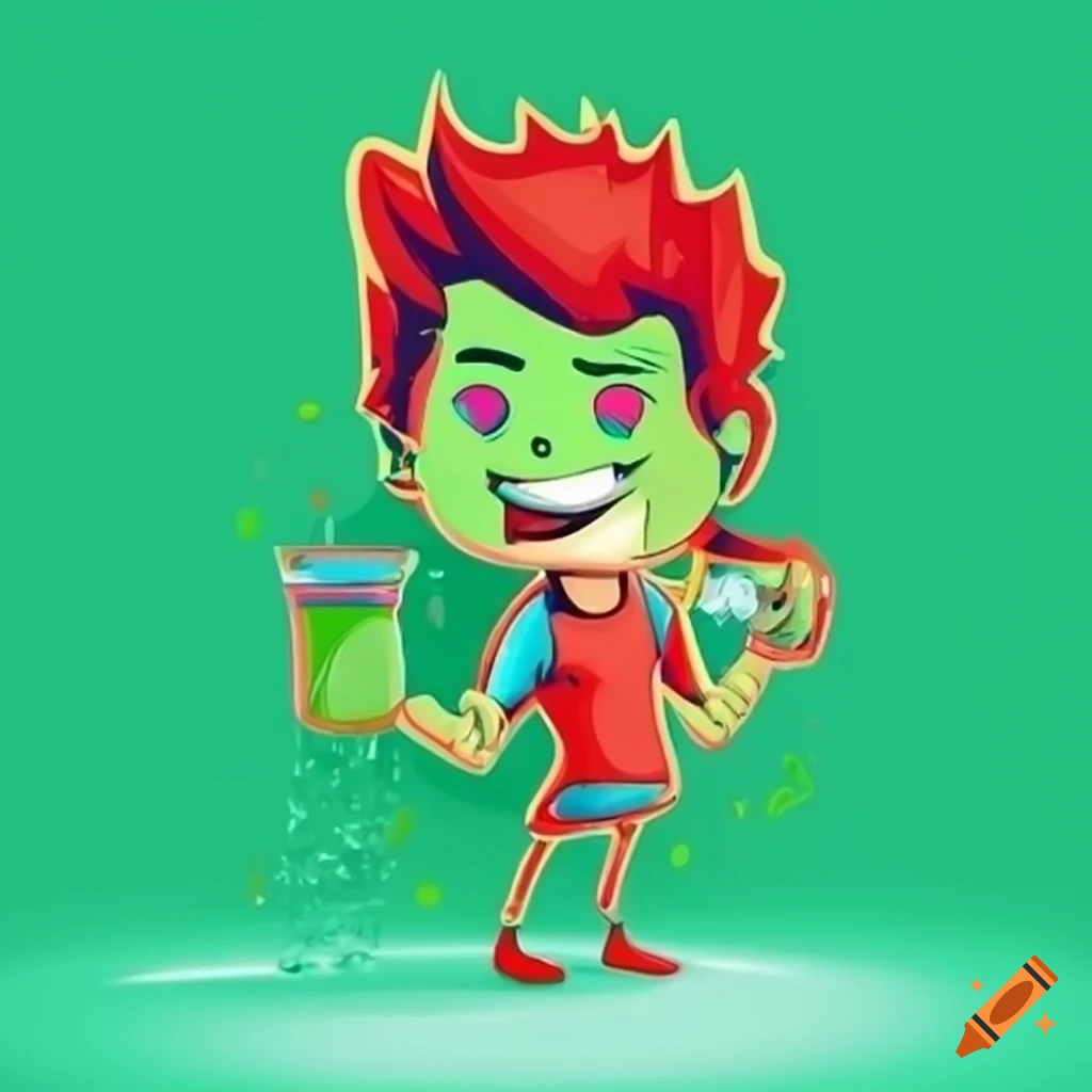 Charismatic Red And Green Male Water Mascot On Craiyon charismatic-red-and-green-male-water-mascot-on-craiyon