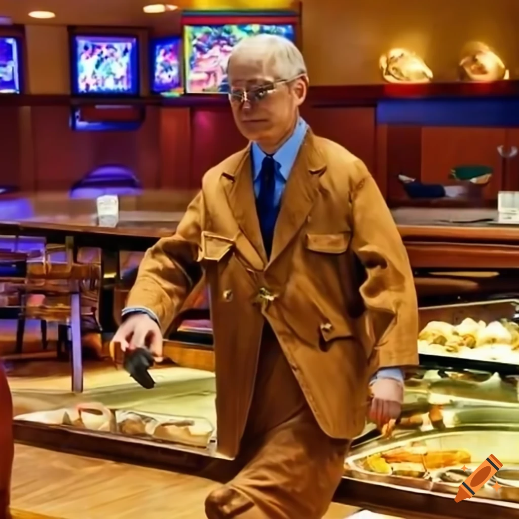 Humorous illustration of a frog giving a timeshare presentation on Craiyon