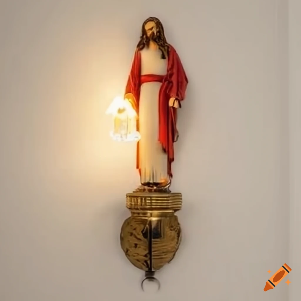 Humorous depiction of jesus changing a light bulb on Craiyon