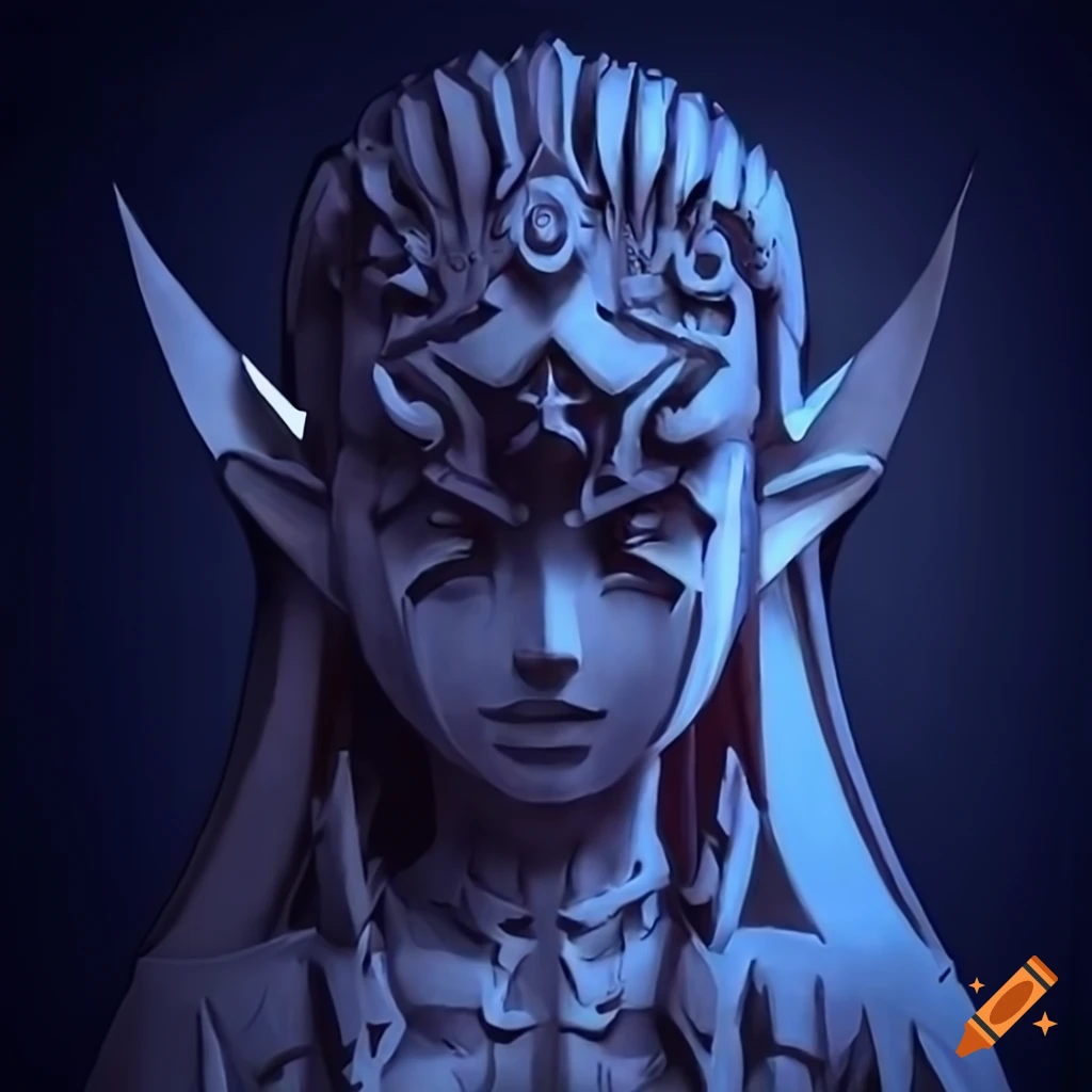 Detailed architectural stave carving on Craiyon