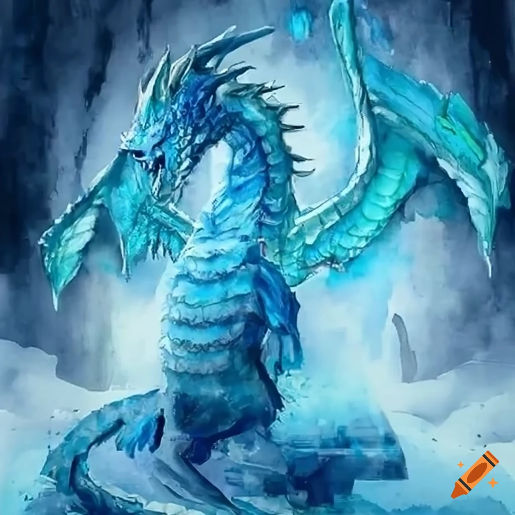 Ice dragon in minecraft
