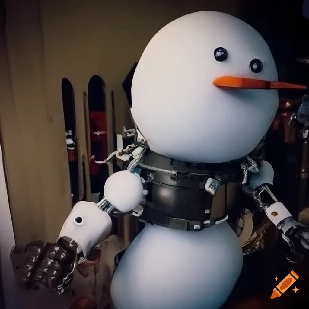 Cyborg snowman
