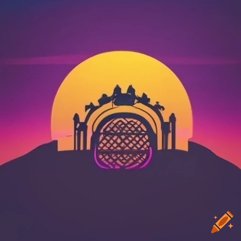 Vibrant logo of Summer Hill Gate on Craiyon