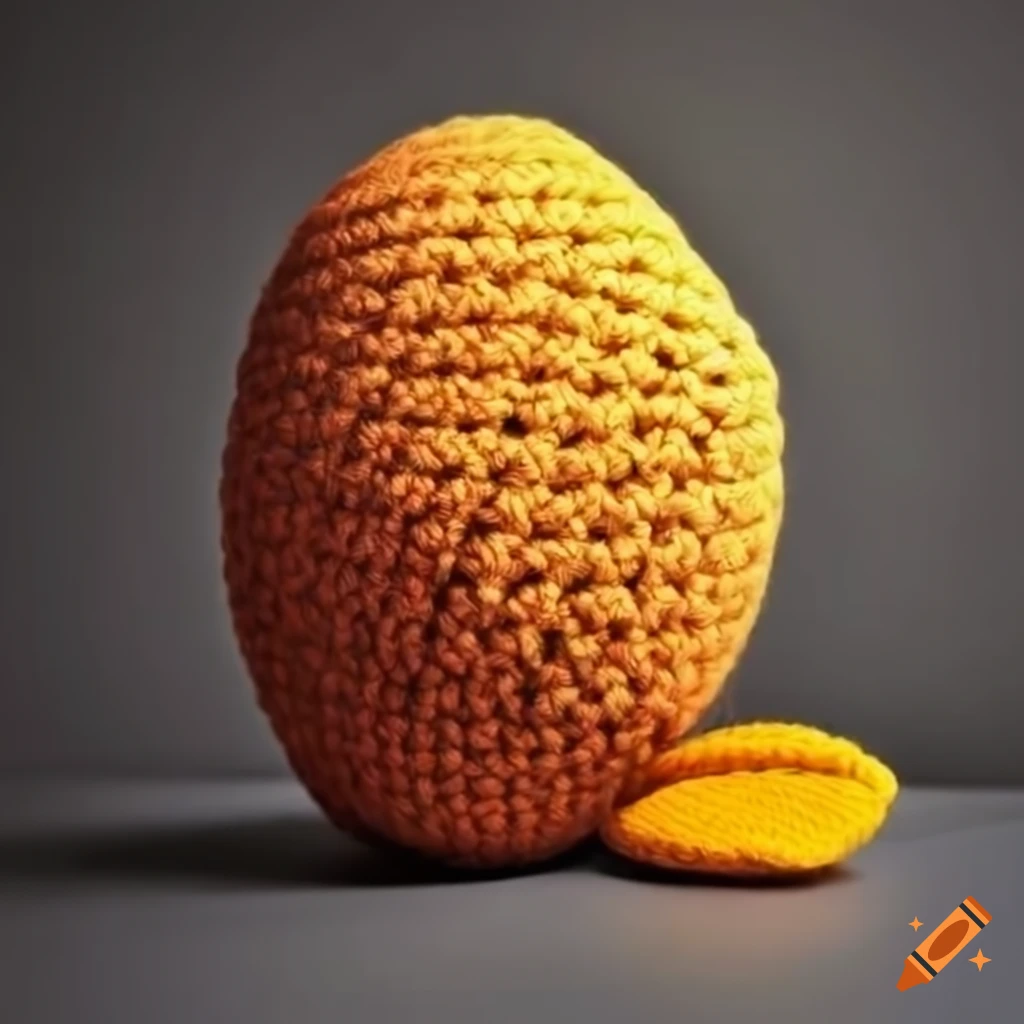Crocheted mango with mangos crochets design on Craiyon