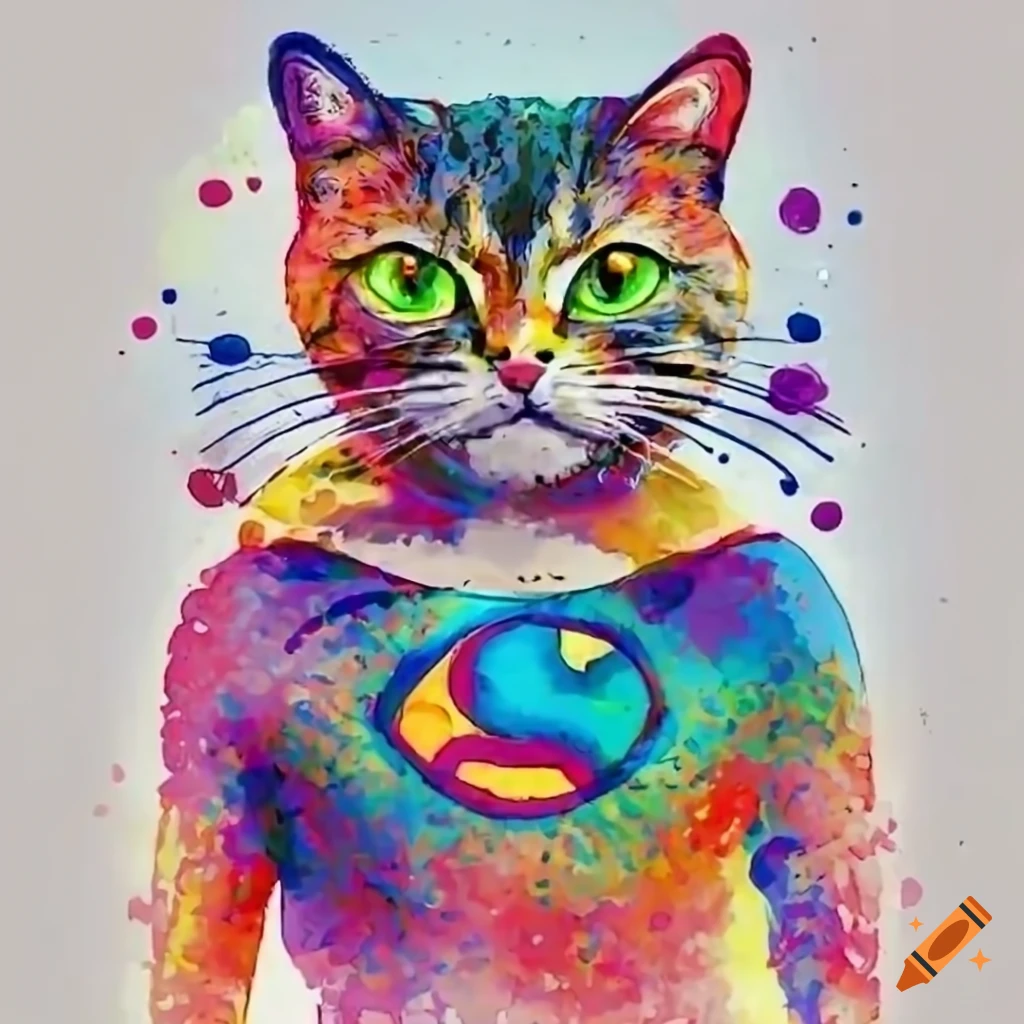 Robot and cat cuddling in the style of brad bird on Craiyon