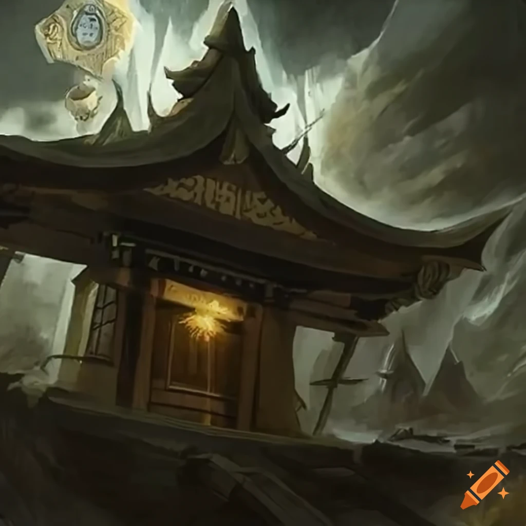 Orzhov japanese shrine from magic: the gathering