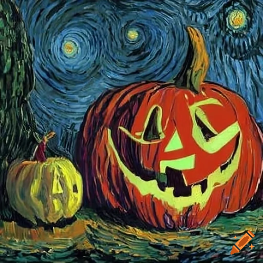 Halloween painting by vincent van gogh