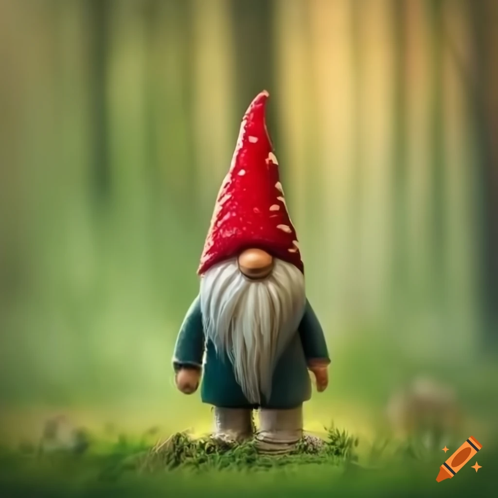 Garden gnome meditating in a peaceful environment on Craiyon