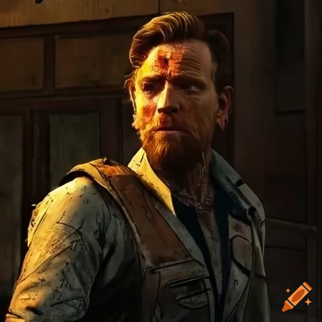 Ewan mcgregor as survivor in the walking dead video game