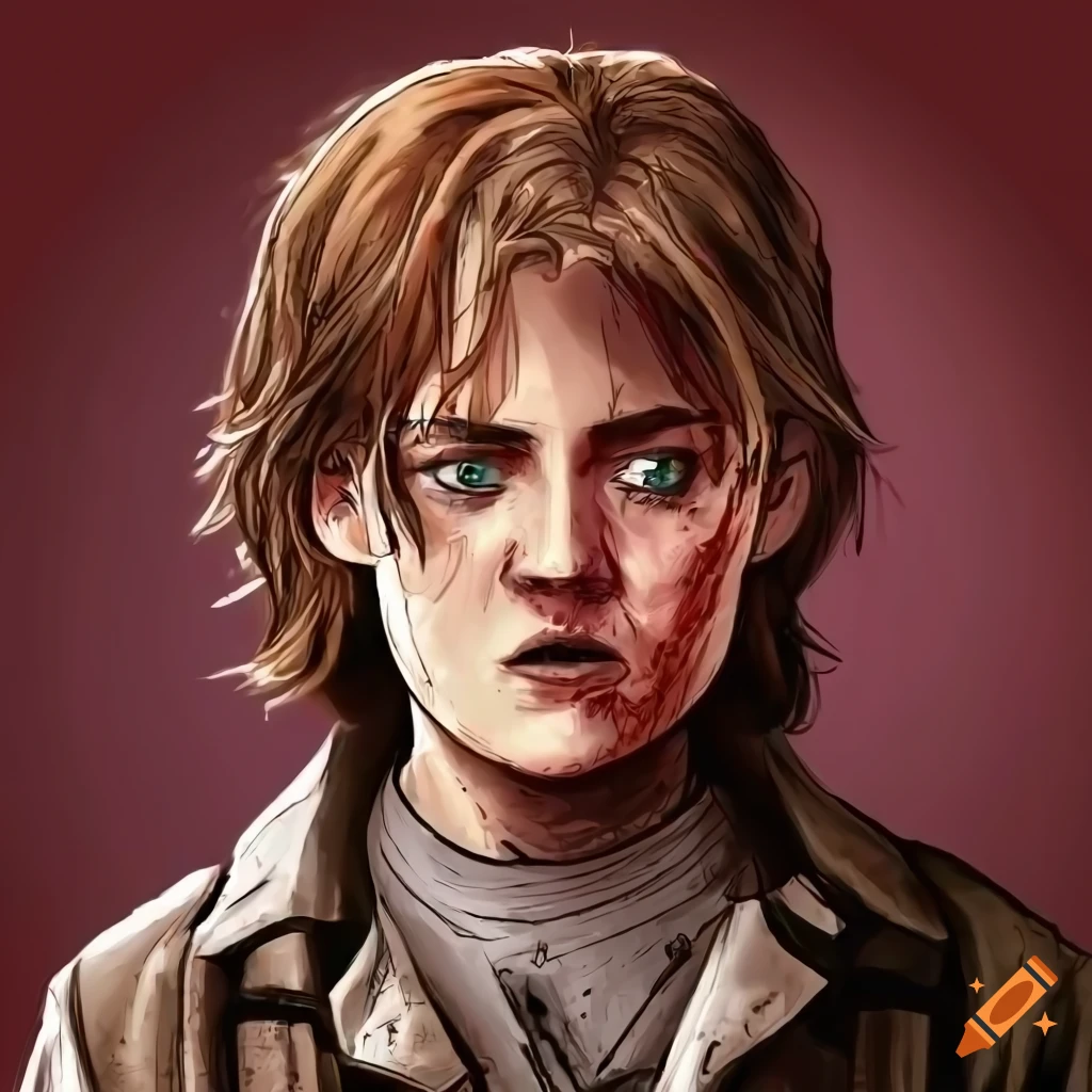 Digital art of Jack Gleeson in a zombie apocalypse setting on Craiyon