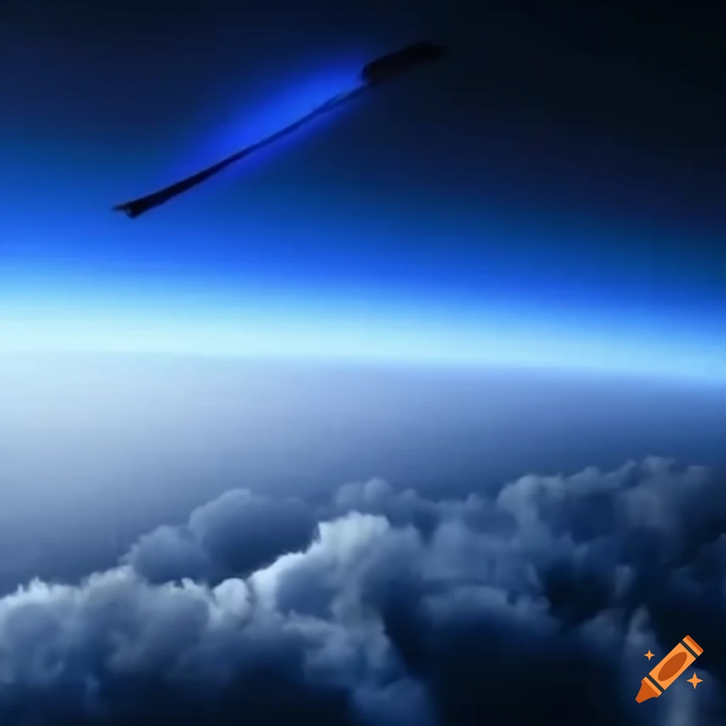 Image of a spaceship hovering over a village on Craiyon