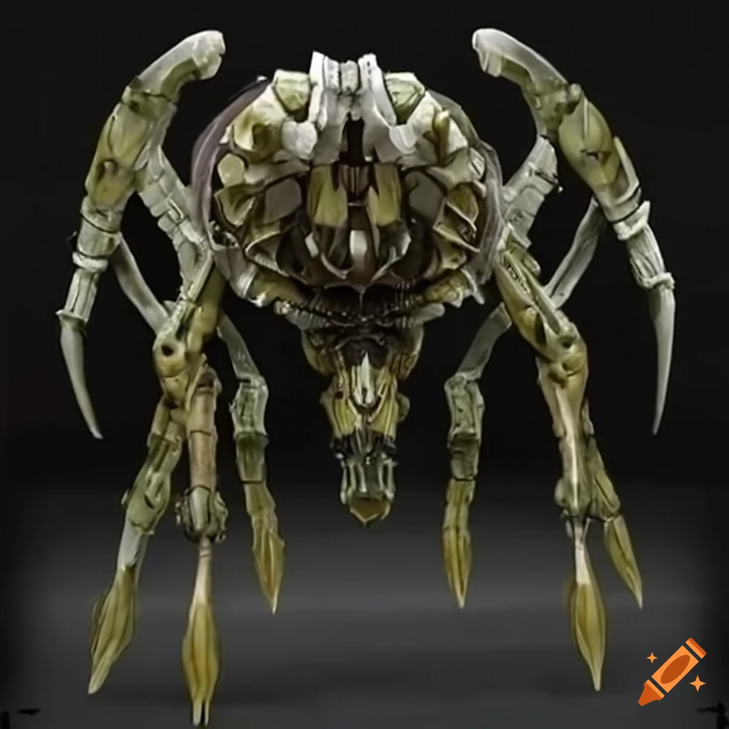 Cybernetic scorpion-like alien creature on Craiyon