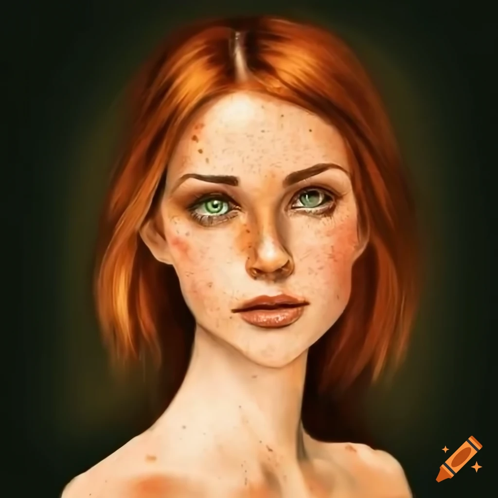 Woman with a knowing expression on Craiyon