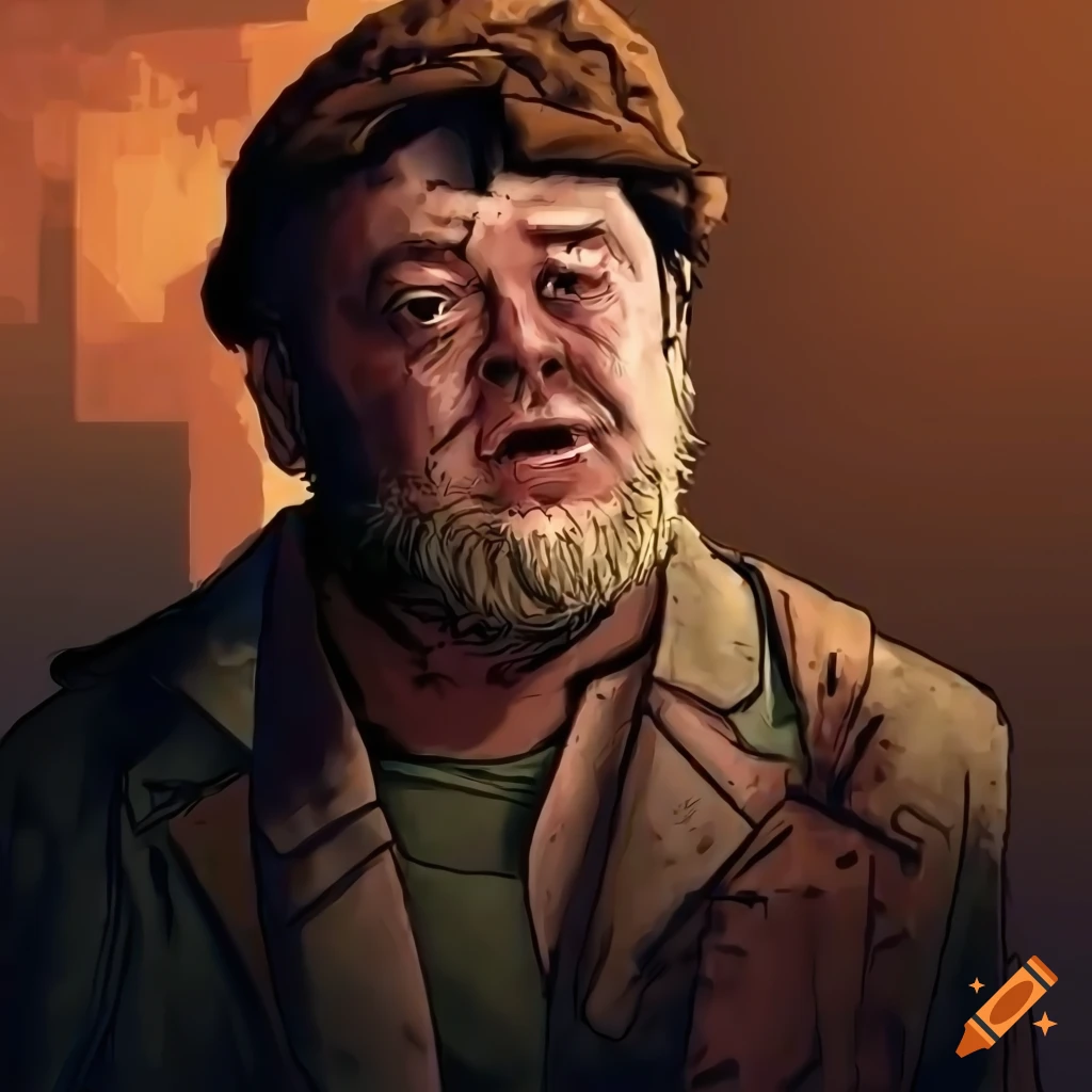 Digital art of mark addy in a post-apocalyptic setting