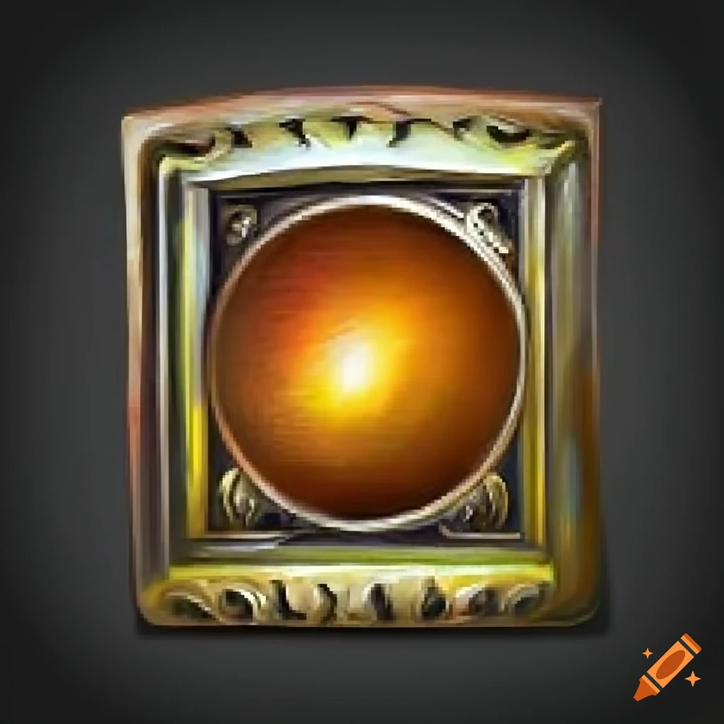 Fancy rpg icon on black background