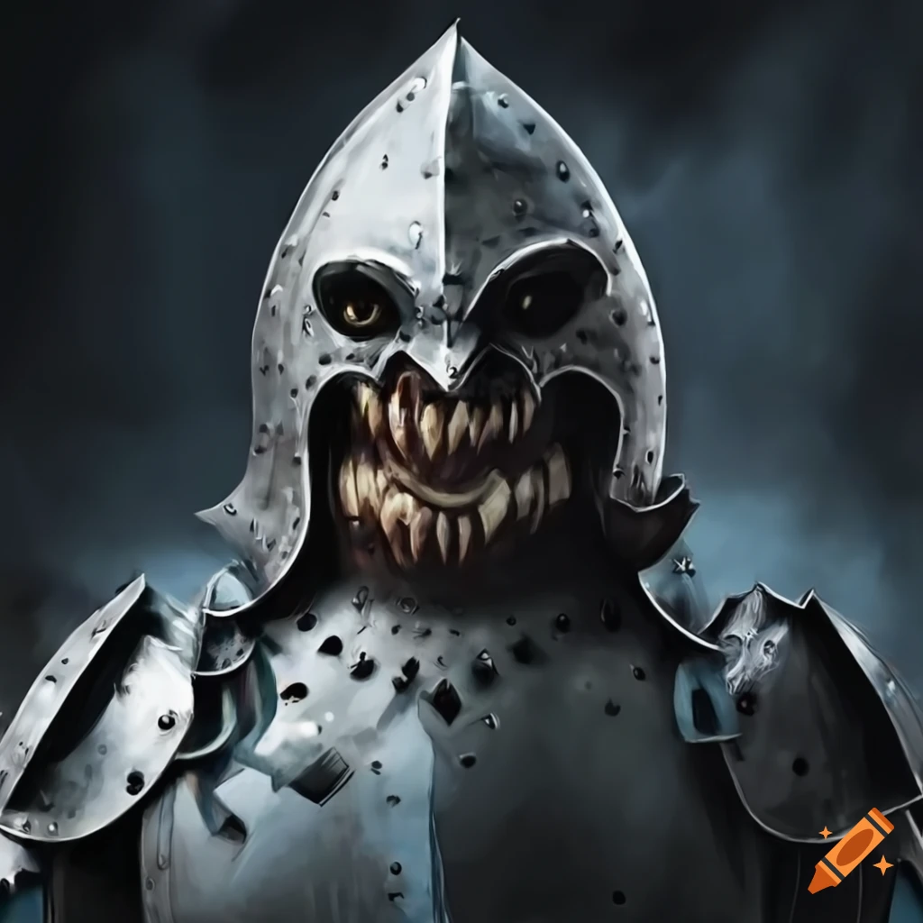 Illustration of a medieval armored monster