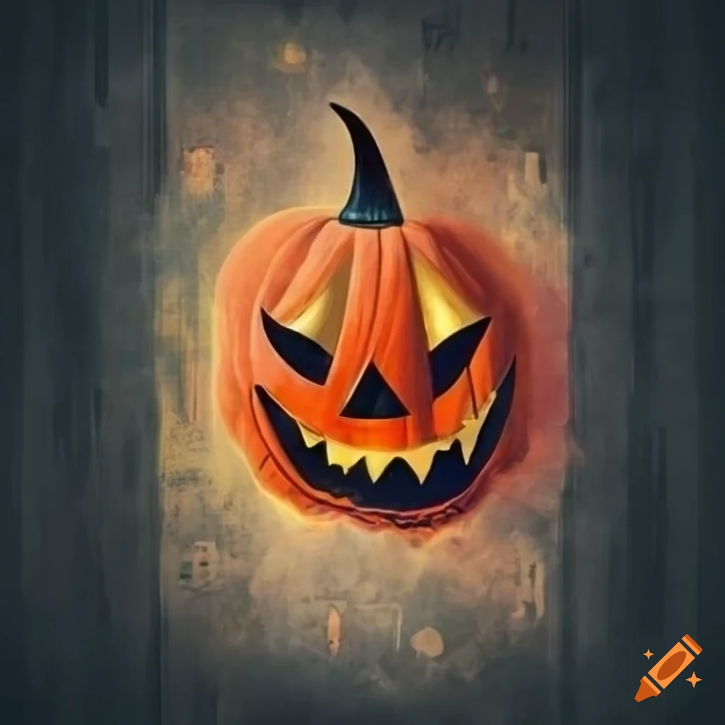 Vintage abstract halloween poster