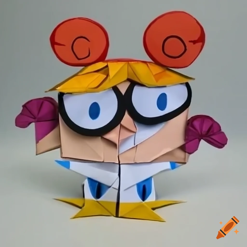 Origami of dexter's laboratory on Craiyon