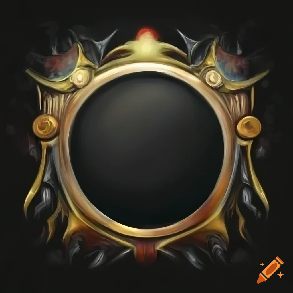 Fancy rpg icon on a black background