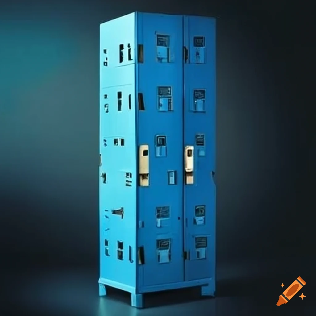 Lockers in a room on Craiyon