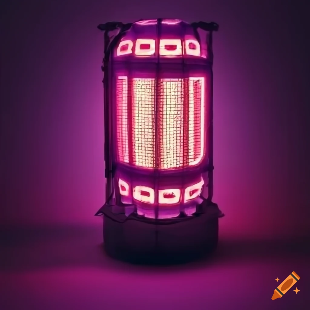 Neon Japanese lantern with a futuristic aesthetic on Craiyon