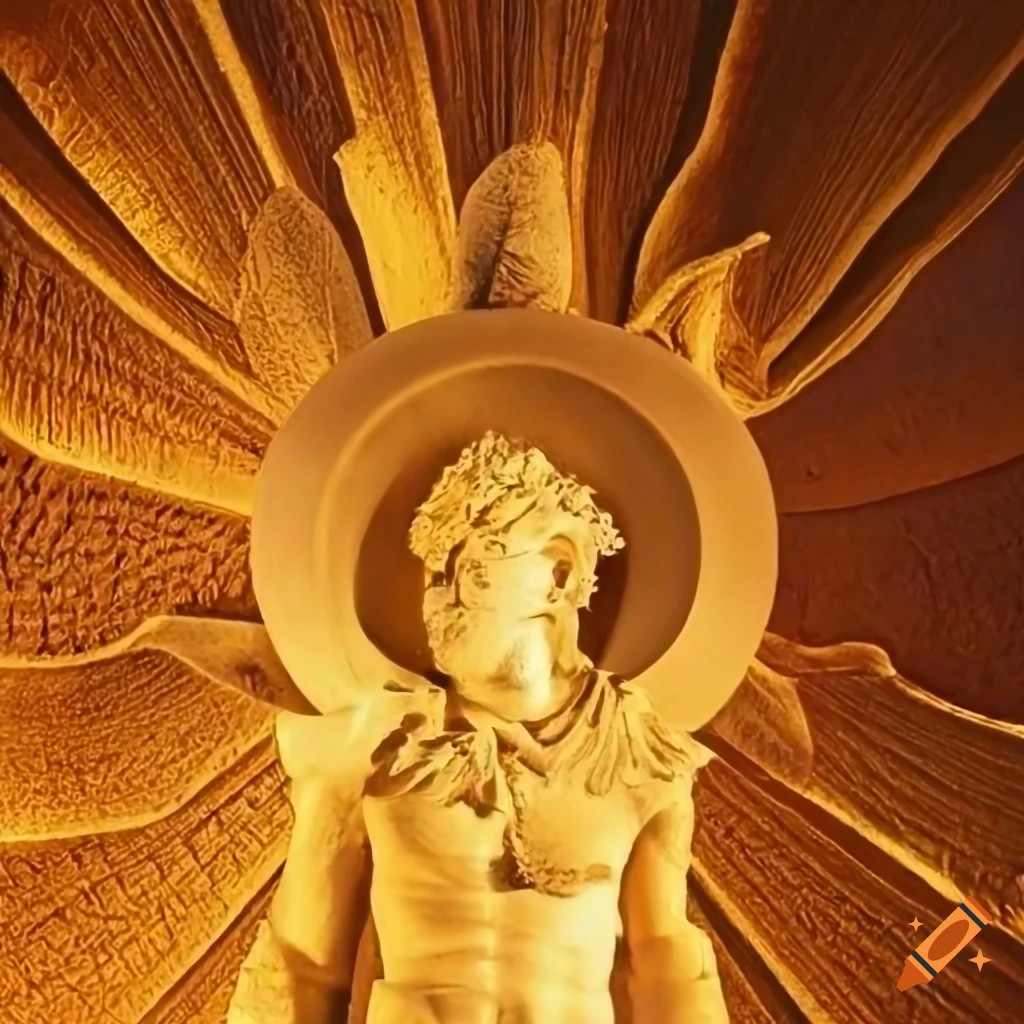 Illustration of athon, the god of the sun on Craiyon