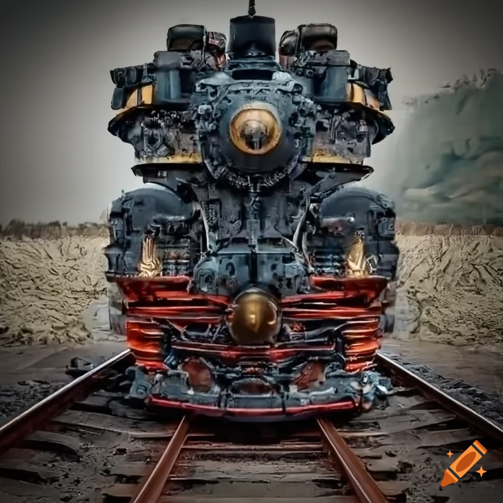 A 1950s style diesel locomotive for a railroad named greenville ...