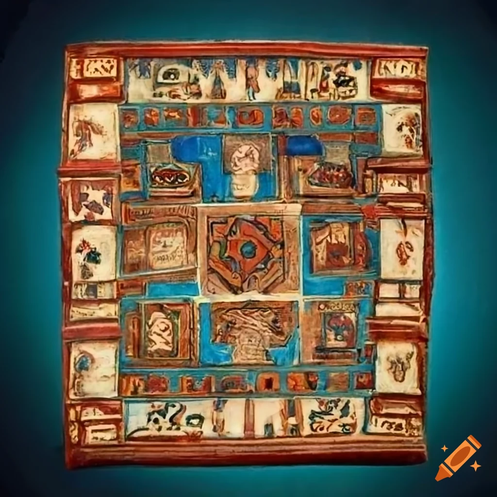 Game board depicting the inca empire journey from cajamarca to quito on ...