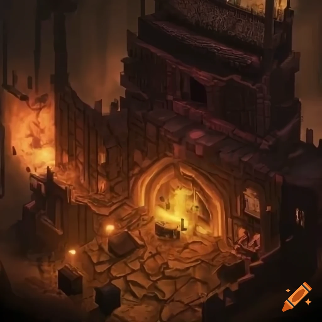 Detailed isometric concept art of outdoor nature terrain on Craiyon