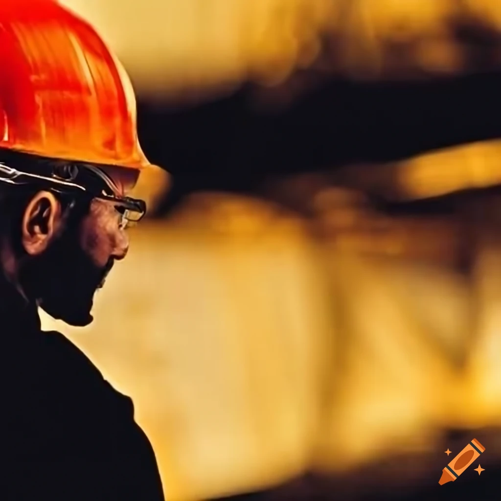 Construction worker on a job site on Craiyon