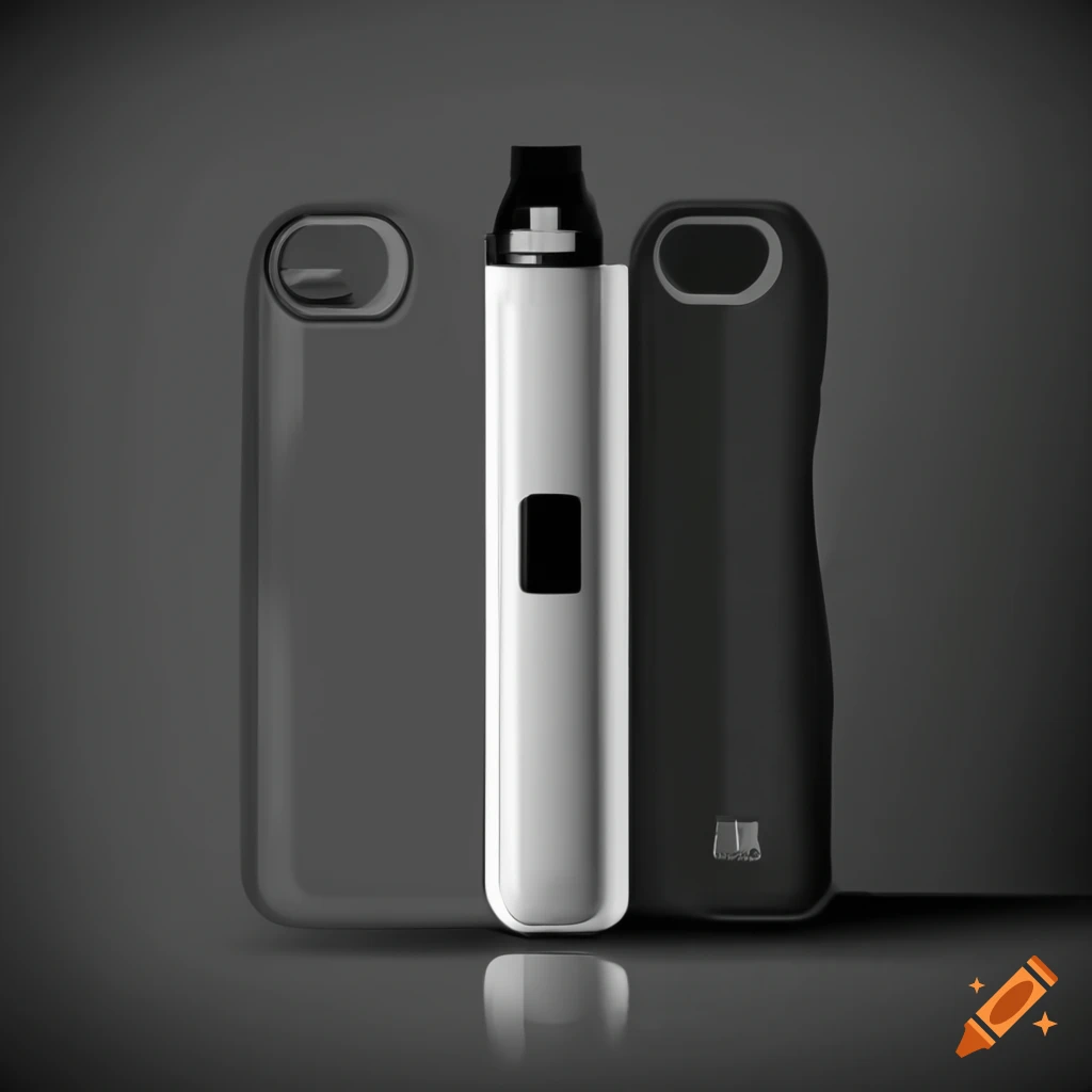 Vape device with replaceable battery and exchangeable pod on Craiyon