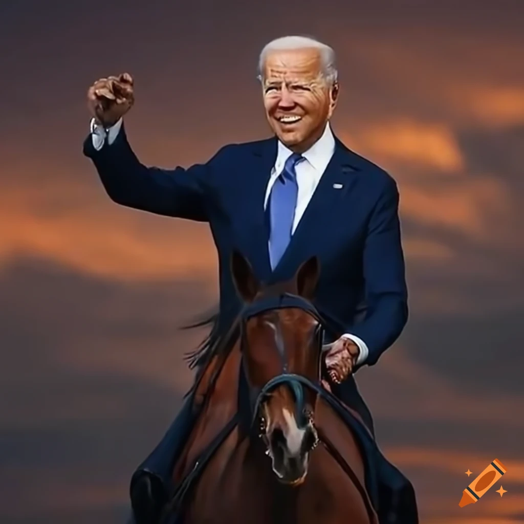 Joe biden depicted as a horse centaur on Craiyon
