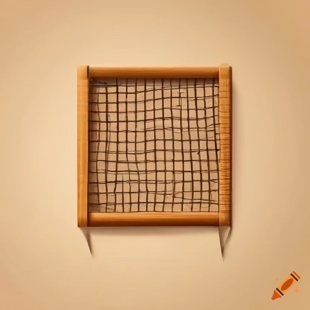 Wooden sieving mesh logo