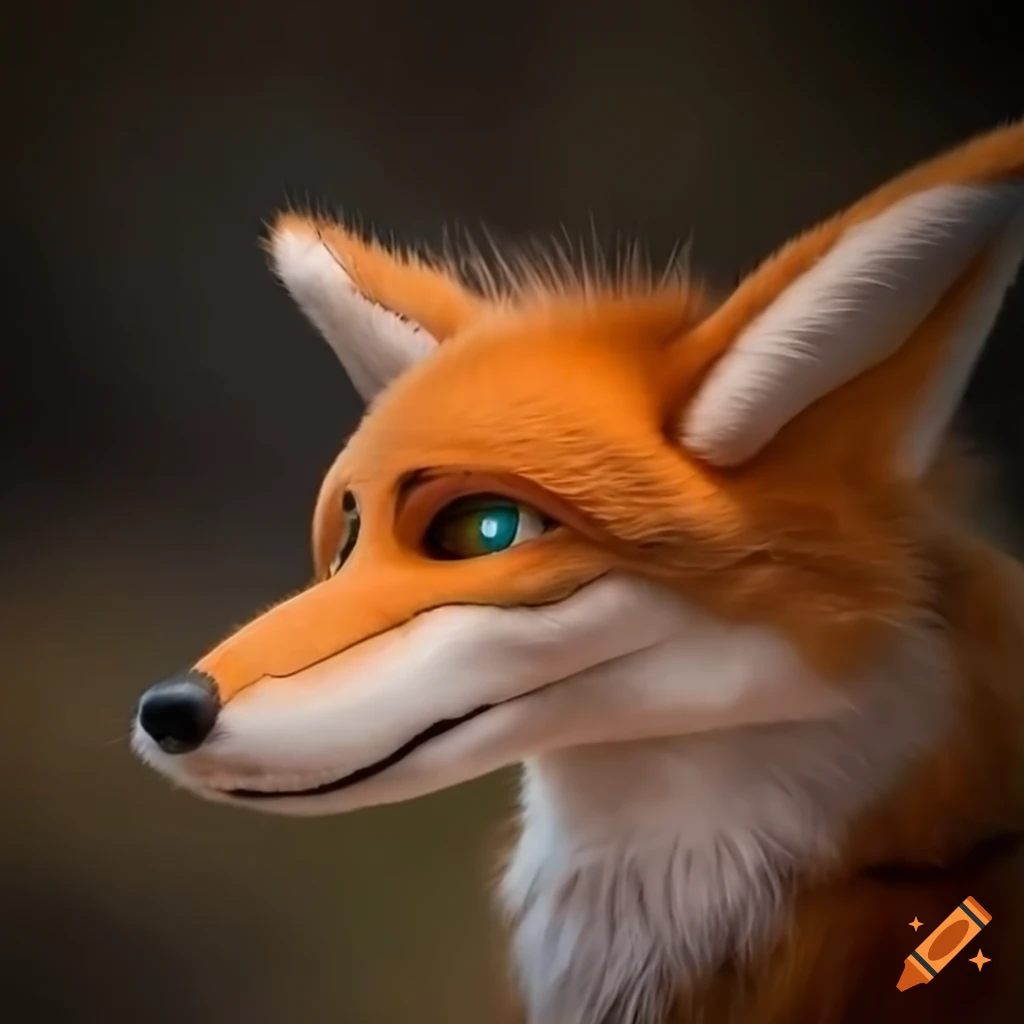 A pink fox on Craiyon