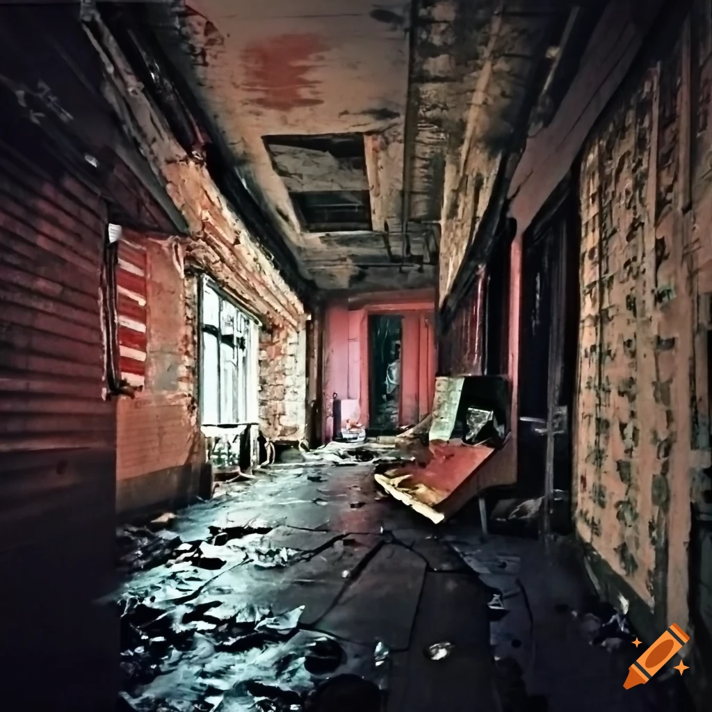 Gritty corridor in a New York apartment on Craiyon