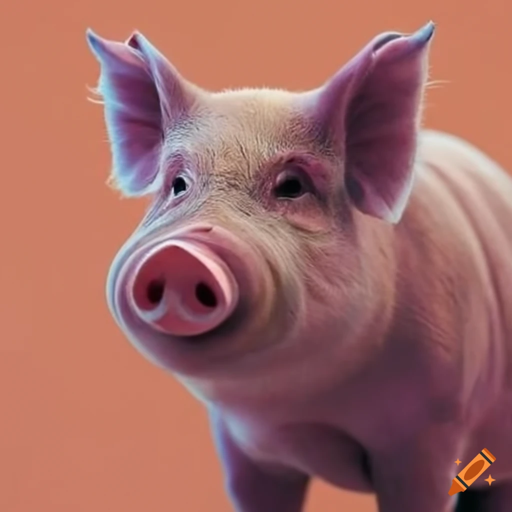 Cute pig on Craiyon