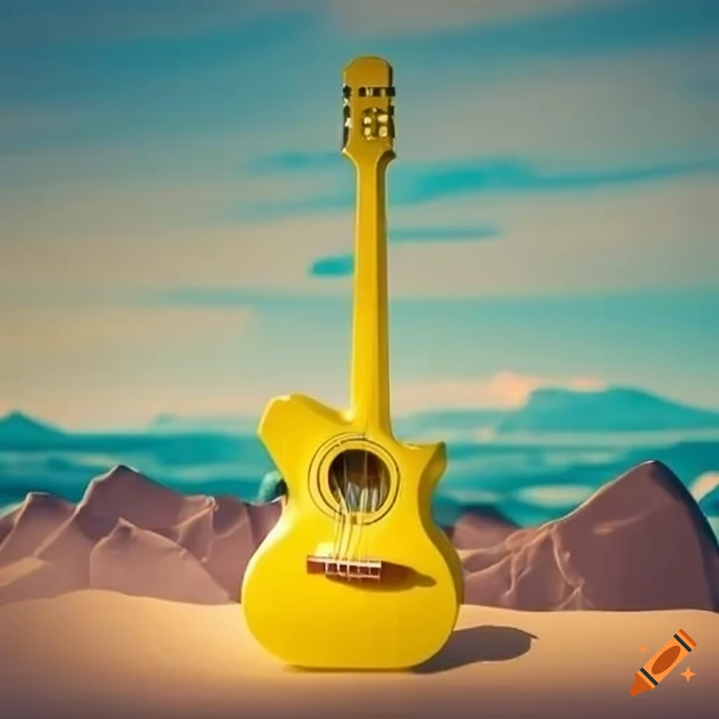 Innovative laser-powered guitar-like musical instrument on Craiyon