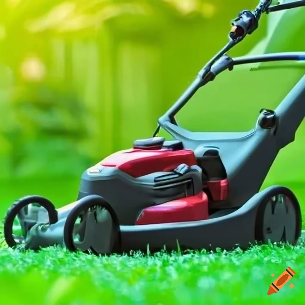 Electric lawn mower on Craiyon
