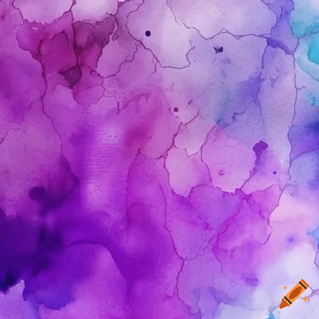 Fondo de acuarela morado monocromatico abstrato con pringas irregulares ...