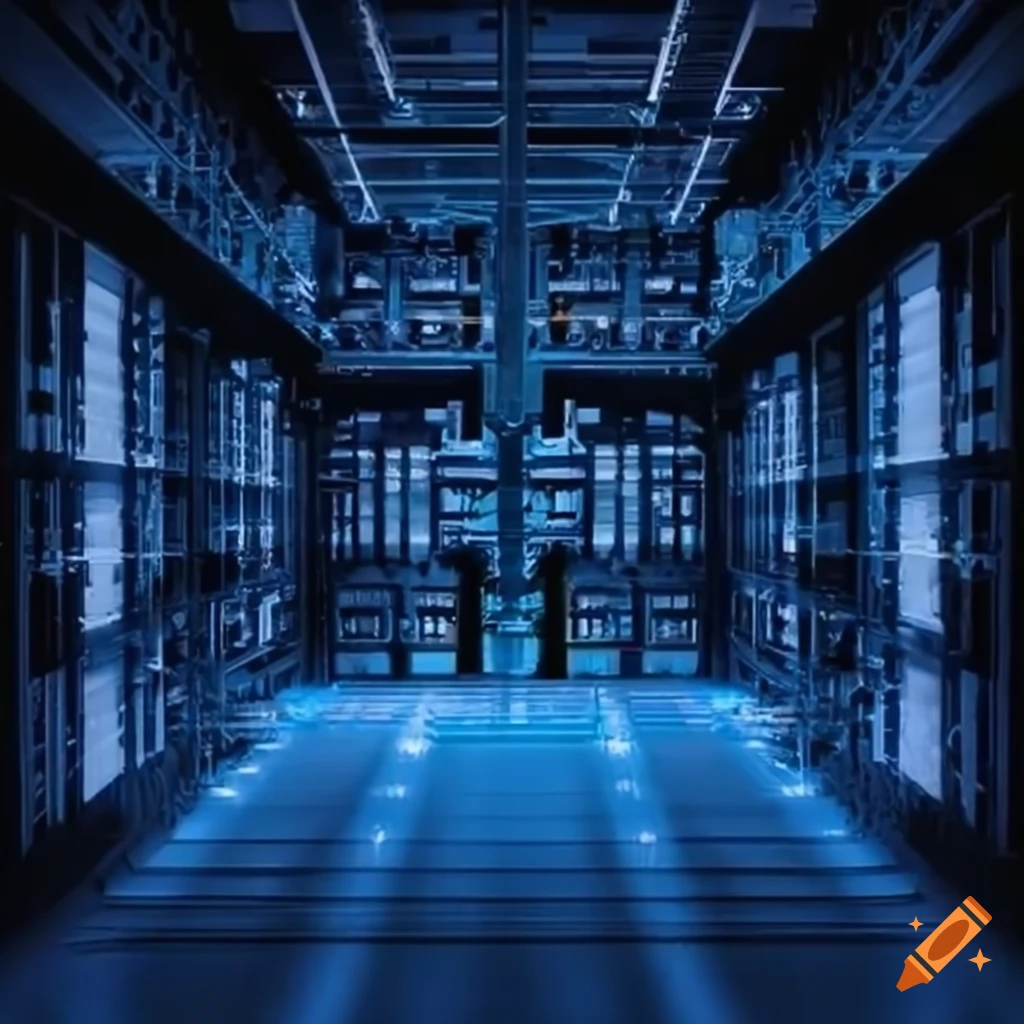 Image of a server farm on Craiyon