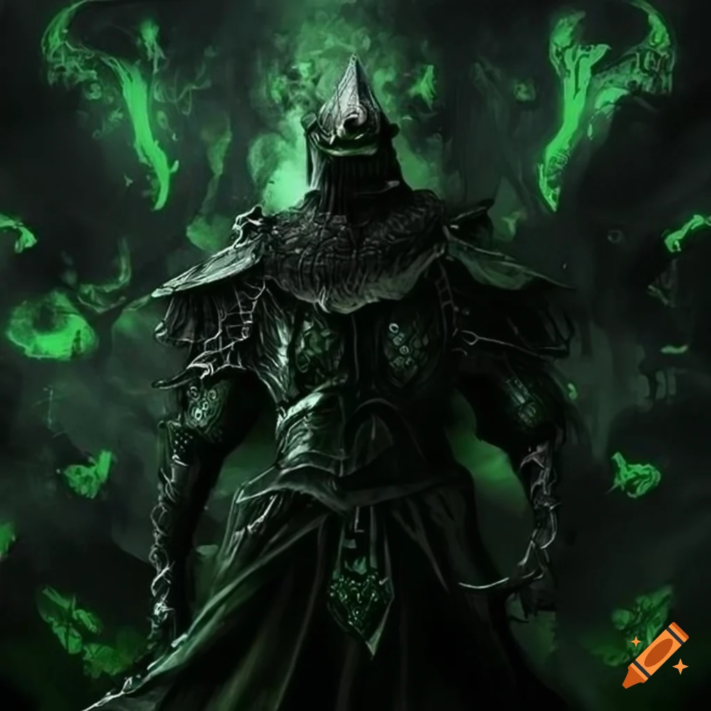 Sinister gothic knight artwork on Craiyon