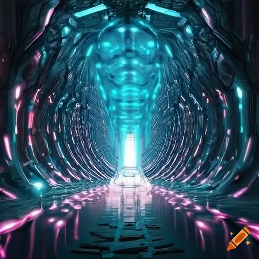 Neon cybergrind floor texture on Craiyon