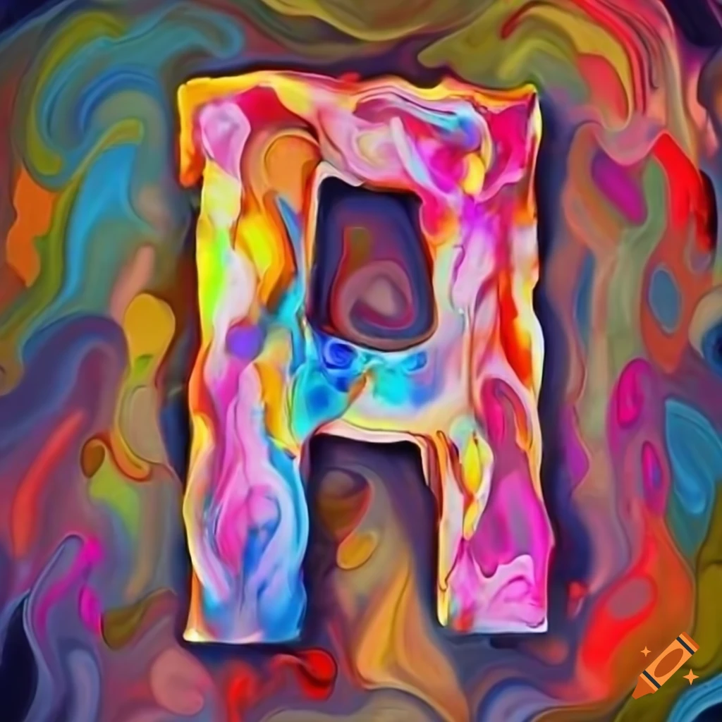 Flaming letter m in vibrant colors on Craiyon