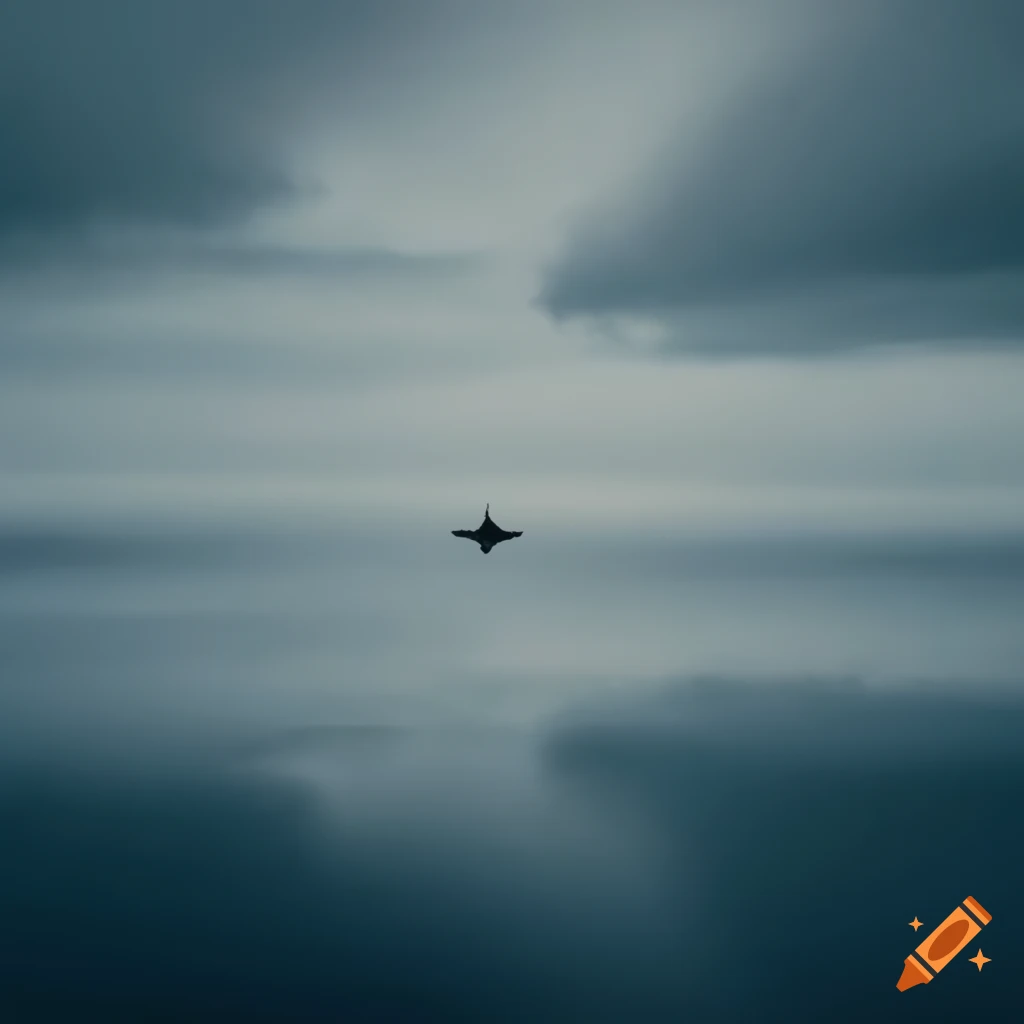 Ethereal cloudy landscape