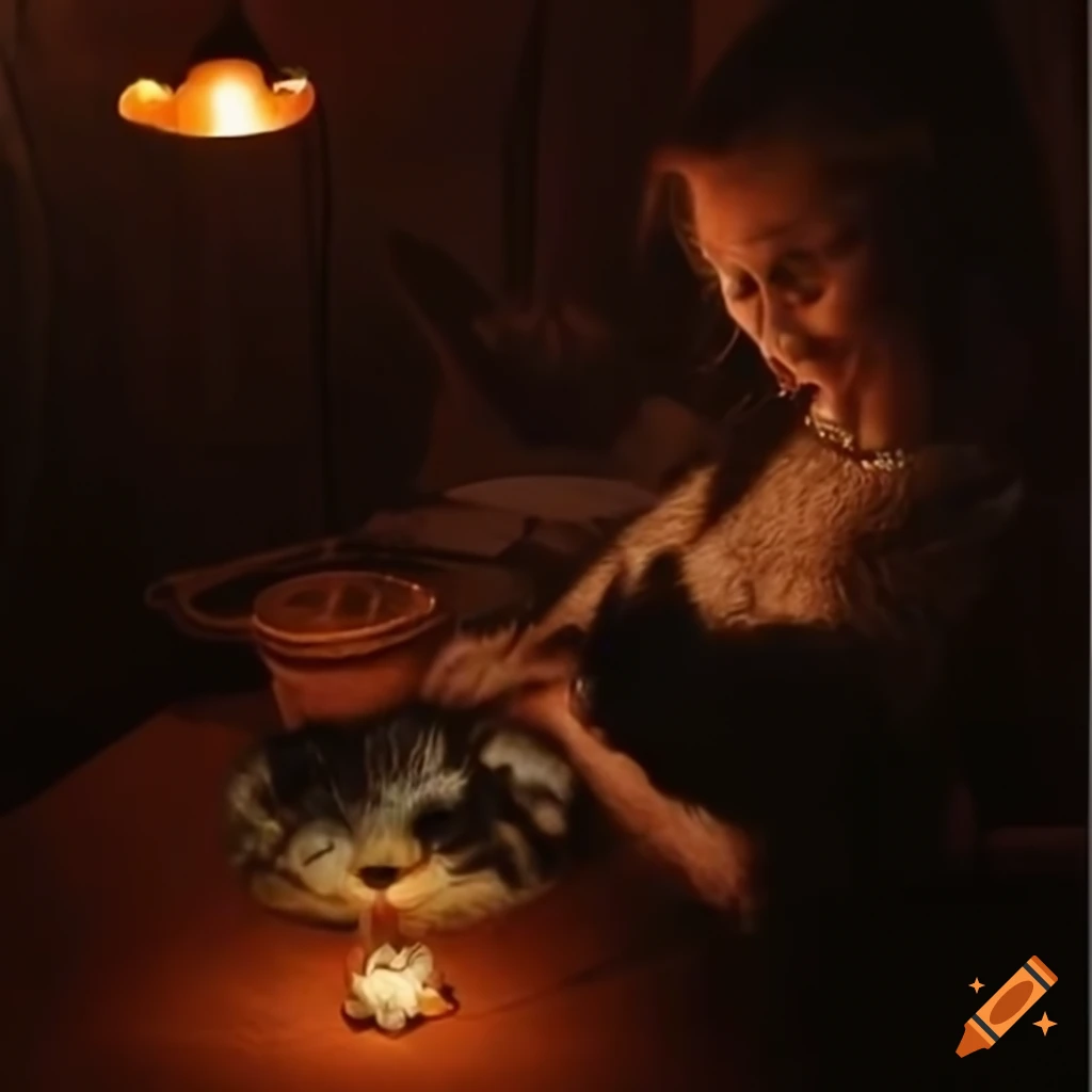 Cat seance artwork